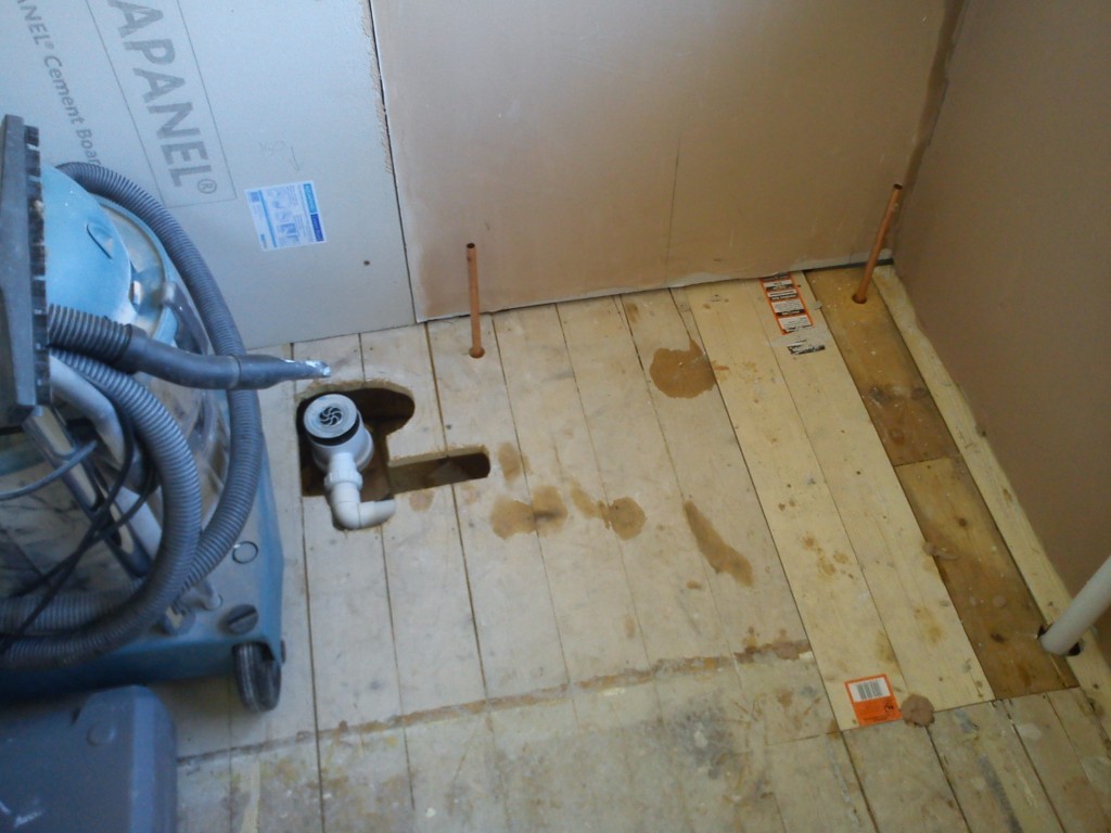 Preparing Shower & Radiator Position - plumberskidderminster.co.uk